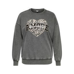 Only Carmakoma Damen Only CARMAKOMA Sweatshirt &raquo;CARLAUREN LIFE L/S O-NECK SWT JRS&laquo; M