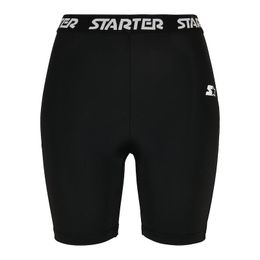 Starter Black Label Damen Shorts &raquo; Damen Ladies Starter Logo Tape Cycle Shorts&laquo; M, US-Gr&ouml;&szlig;en