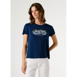 Pepe Jeans Damen T-Shirt &raquo;MAHINA&laquo; mit floralem Print M