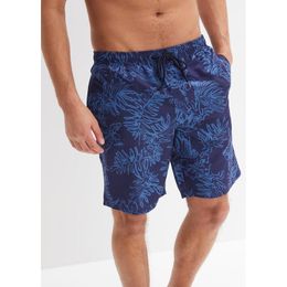 bonprix Herren bonprix Badeshorts &raquo;Badeshorts Herren&laquo; mit Innenslip und M&uuml;nztasche aus Netzware, bedrucktes Design blau 52/54 (L), N-Gr