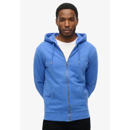 Superdry Herren Kapuzensweatjacke &raquo;ESSENTIAL LOGO ZIP HOODIE HB&laquo; Baumwollmischung, slim fit blau 3XL
