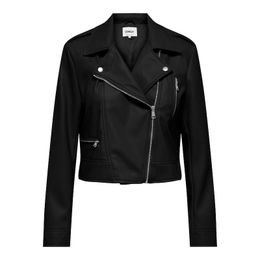 Only Damen Only Lederimitatjacke &raquo;ONLCARMEN FAUX LEATHER BIKER CC OTW&laquo; mit asymmetrischem Rei&szlig;verschluss L