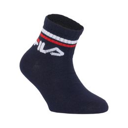 Fila Herren Kurzsocken &raquo;JUNIOR UNISEX QUARTER PLAIN SOCKS&laquo; 6 Stk. tlg. mit eingestricktem Logo im B&uuml;ndchen, Kindersocken blau 23-26