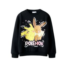 name it Damen Sweatshirt &raquo;NKFJYD POKEMON NREG SWEAT BRU SKY&laquo;, mit gro&szlig;em Pok&eacute;mon-Motiv 122/128