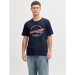 Jack & Jones Jack & Jones Herren Rundhalsshirt &raquo;JJELOGO TEE SS O-NECK 2 COL SS26 SN&laquo; mit Grafikprint S