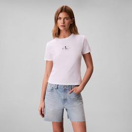 Calvin Klein Jeans Damen T-Shirt &raquo;GRADIENT MONOLOGO SLIM TEE&laquo; Regular fit mit Rundhalsausschnitt S (38)