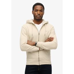Superdry Herren Kapuzensweatjacke &raquo;ESSENTIAL LOGO ZIP HOODIE HB&laquo; Baumwollmischung, slim fit beige XL