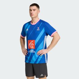 adidas Performance Trikot 'FFHB' Herren Gr&ouml;&szlig;e M blau / royalblau / orange / rosa