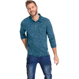 Catamaran Herren Langarmshirt mit unifarbenen Details topas-meliert Gr&ouml;&szlig;e 44/46
