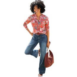 Heine Damen Blusenshirt mit Paisley-Print erdbeere-bedruckt Gr&ouml;&szlig;e 42