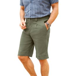 Marco Donati Damen Bermudas mit Bundfalten khaki Gr&ouml;&szlig;e 48