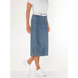 CR&Eacute;ATION L Damen Jeansrock blue-bleached Gr&ouml;&szlig;e 46