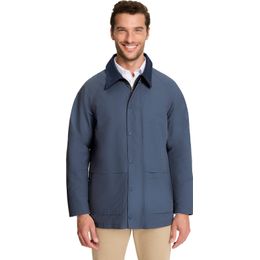 Marco Donati Herren Jacke mit Flanell-Karofutter rauchblau Gr&ouml;&szlig;e 52
