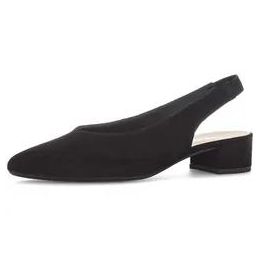Slingpumps Gabor "Slingpumps", Damen, Gr. 37, schwarz, Schuhe Slingpumps