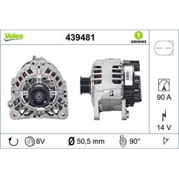 Valeo Generator NEW ORIGINAL PART 439481 14V 90A f&uuml;r SKODA VW SEAT 3D903025J 3D903025H 3D903025JX