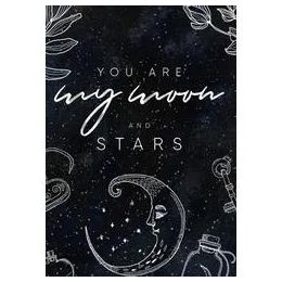 Moon Collection / Notizbuch, Bullet Journal, Journal, Planer, Tagebuch "My Moon & Stars"