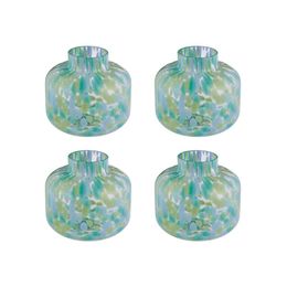 Butlers Mini-Vase CONFETTI 4er-Set in Gr&uuml;n / Blau | Gr.: onesize