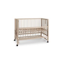 tiSsi XXL Beistellbett/ Kinderbett HAJO Buche SEIDEN-BEIGE 120x60 cm | Gr.: onesize