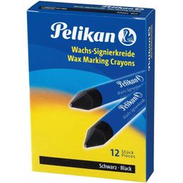 Pelikan Wachs-Signierkreide 772/12 schwarz Packung mit 12 St&uuml;ck | Gr.: onesize