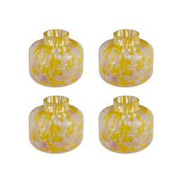 Butlers Mini-Vase CONFETTI 4er-Set in Gelb | Gr.: onesize