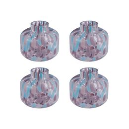 Butlers Mini-Vase CONFETTI 4er-Set in Violett | Gr.: onesize