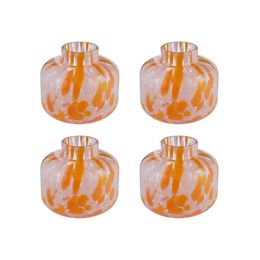 Butlers Mini-Vase CONFETTI 4er-Set in Orange | Gr.: onesize