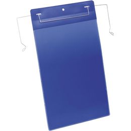 Durable Kennzeichnungstasche mit Drahtb&uuml;gel A4 blau Packung mit 50 St&uuml;ck | Gr.: onesize