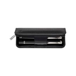 Pelikan Schreibger&auml;te-Etui TGX2E Rindsleder f&uuml;r 2 Schreibger&auml;te schwarz | Gr.: onesize