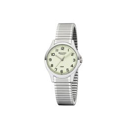 Regent Uhren Armbanduhr-Analog silber klein (ca. 29mm) Regent Zugarmband | Gr.: onesize