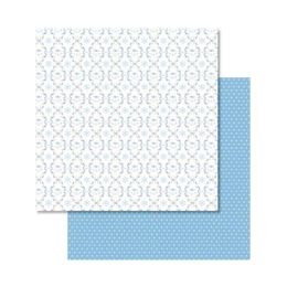 Buntpapierfabrik Ludwig B&auml;hr Scrapbook Paper Classic Christmas blau/braun12x12 Zoll Packung mit 25 ... | Gr.: onesize