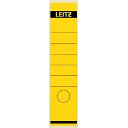 Leitz Ordnerr&uuml;ckenschilder 61x285mm selbstklebend gelb Packung mit 100 St&uuml;ck | Gr.: onesize