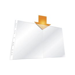 Durable Prospekth&uuml;llen A3quer PP 60my oben offen auf A4 gefalzt Packung mit 5... | Gr.: onesize