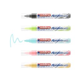 Acrylmarker Edding 5100 medium 5er-Set sortiert pastell | Gr.: onesize