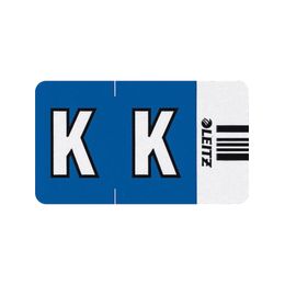 Leitz Orgacolor Buchstabensignal K Packung mit 250 St&uuml;ck dunkelblau | Gr.: onesize