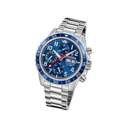 Multifunktion-Armbanduhr Festina Swiss Made silber extra gro&szlig; (ca. 45,8mm) | Gr.: onesize