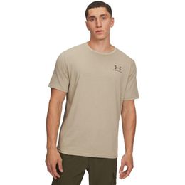 Under Armour Sportshirt "Sportstyle Lc T-Shirt" in Braun | Gr.: S