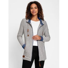 WITT WEIDEN Shirtjacke in steingrau-rauchblau | Gr.: 38