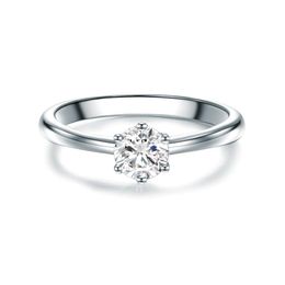 Trilani Ring aus Sterling Silber mit Zirkonia in silber | Gr.: 48