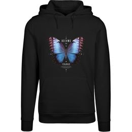 Mister Tee Herren Become The Change Butterfly Hoody in black | Gr.: M
