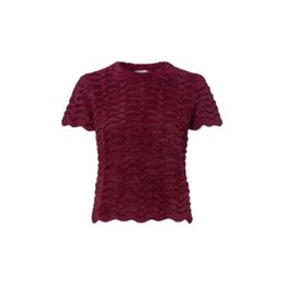 Rich & Royal Rich & Royal Pullover Zig Zag in bordeaux - 0001 | Gr.: XS