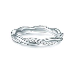Trilani Ring aus Sterling Silber mit Zirkonia in silber | Gr.: 52