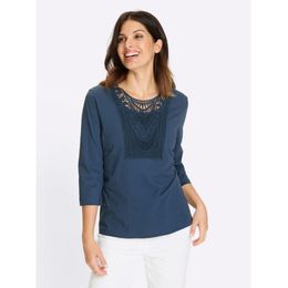 Sieh an! 3/4-Arm-Shirt in rauchblau | Gr.: 52