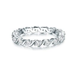 Trilani Ring aus Sterling Silber mit Zirkonia in silber | Gr.: 59