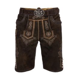 Maddox Lederhose RONN in dunkelbraun | Gr.: 50