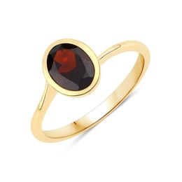 Rafaela Donata Ring aus Sterling Silber mit Granat in gelbgold | Gr.: 56