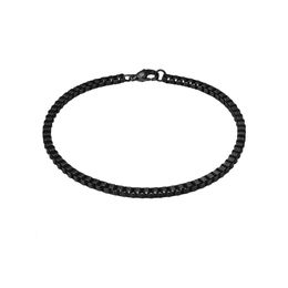 True Rebels Armband aus Edelstahl in schwarz | Gr.: 19 cm