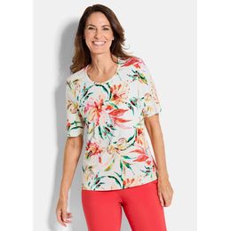 GOLDNER Cityshirt mit floralem Muster in bunt / gemustert | Gr.: 44