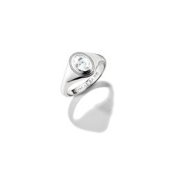 Thomas Sabo Ring Mit Wei&szlig;em Zirkoniastein Oval Bold Elegance in silber, wei&szlig; | Gr.: 56
