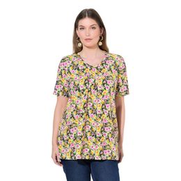 Ulla Popken Shirt in schwarz | Gr.: 50-52