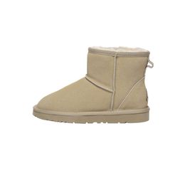 EVERAU Australia Leder Kurzstiefel - Ostrich in Sand | Gr.: 40